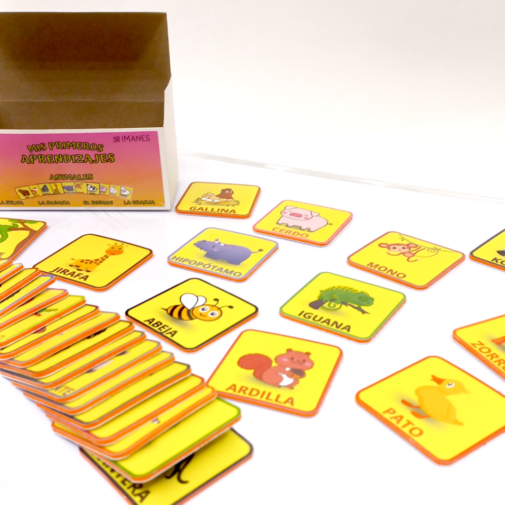 Tarjetas didácticas animales principales Aprendizaje niños | Mapamundi ...